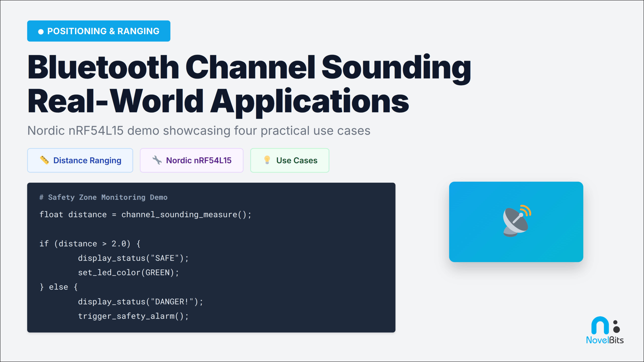 Bluetooth Channel Sounding Applications with Nordic nRF54L15